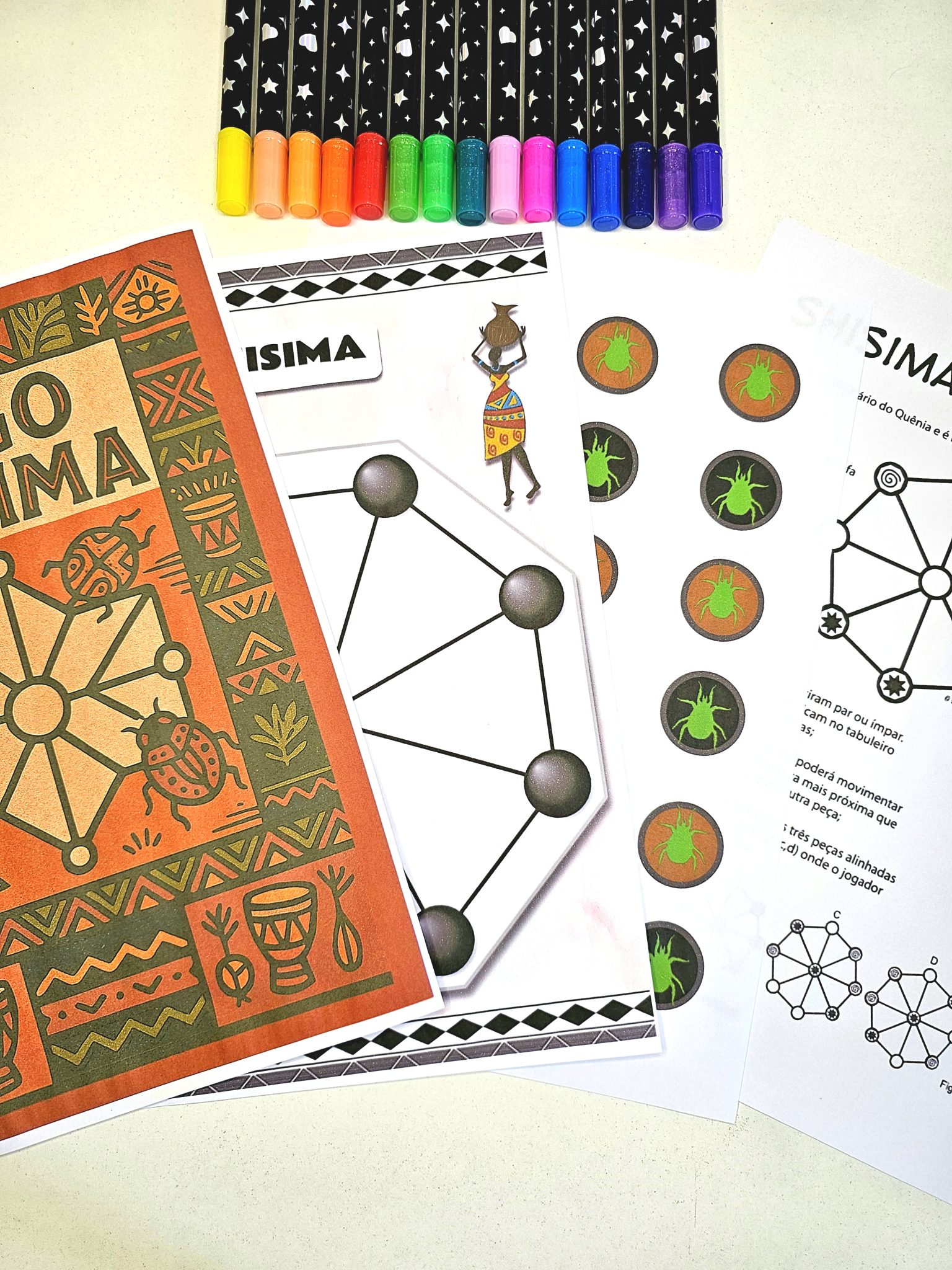 Mandalas Africanas 3D para Colorir — Bônus especial Jogo Africano Shisima! – Ateliê Digital da Li